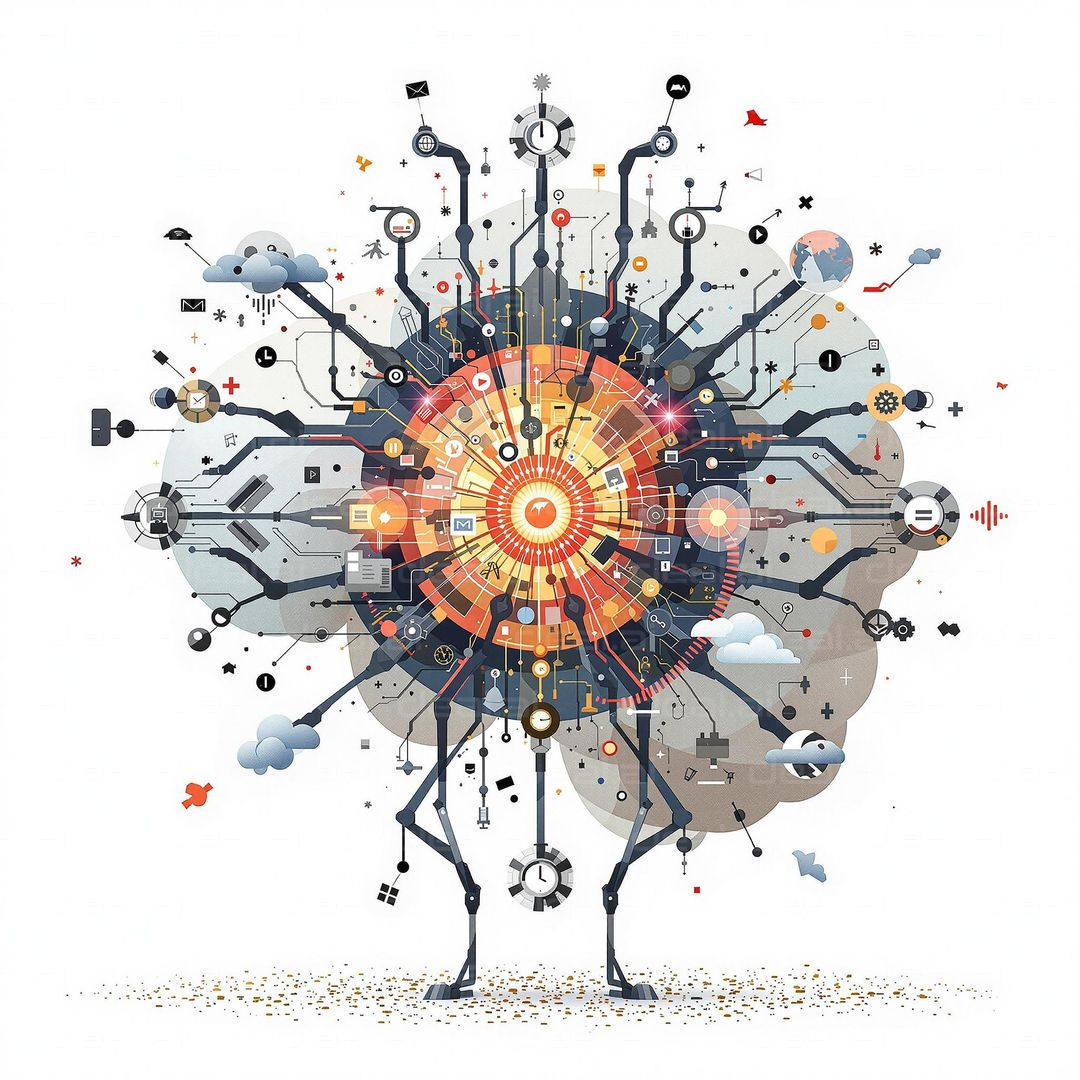 Networked Digital Connection Hub Deal Ai Art Marketplace